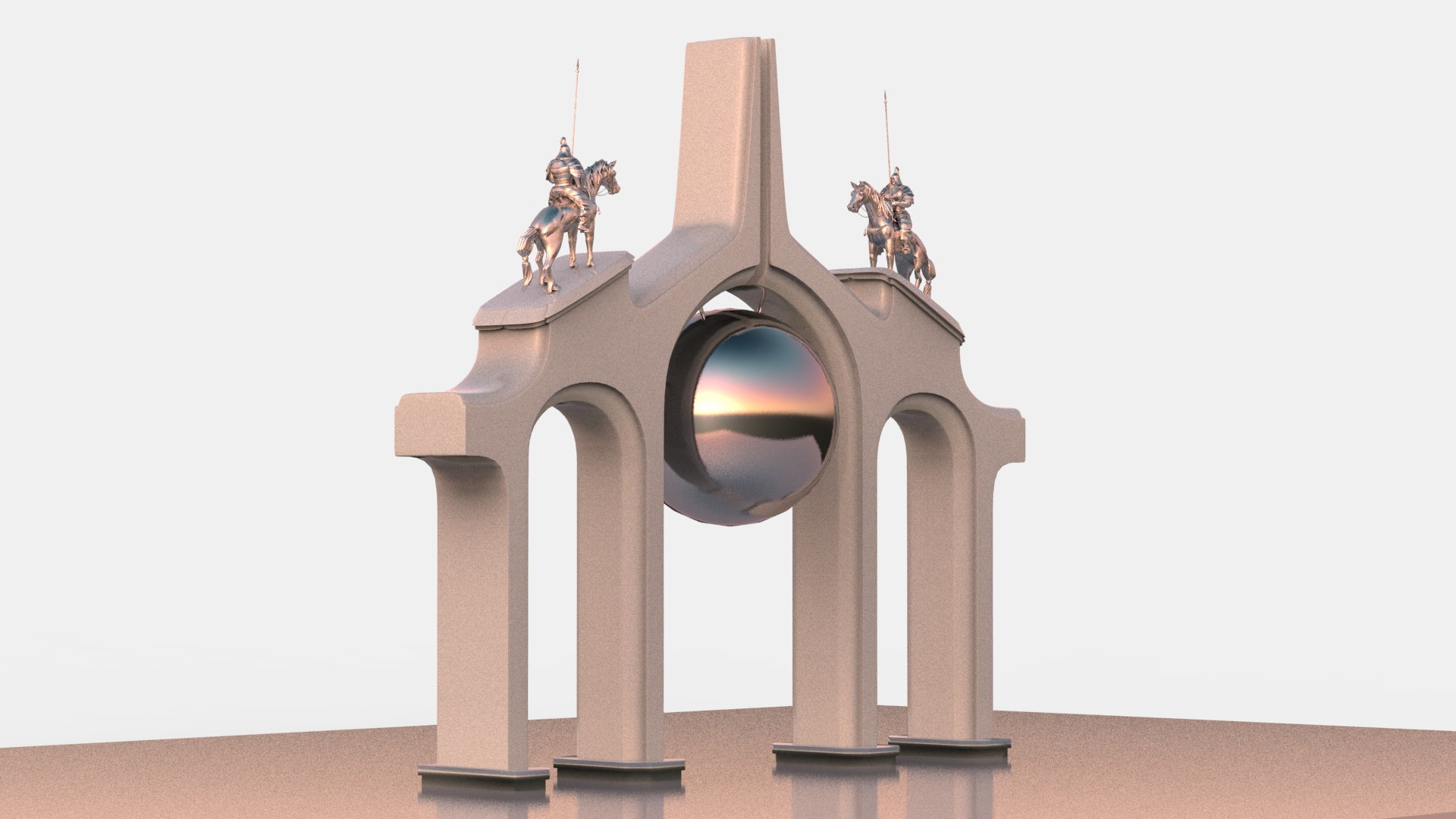 Arch Modern Memorial Design 3D Model - TurboSquid 1728106