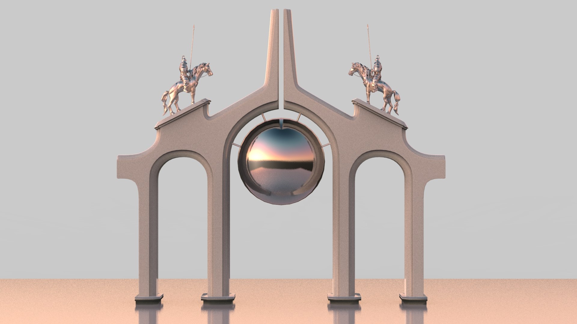 Arch Modern Memorial Design 3D Model - TurboSquid 1728106