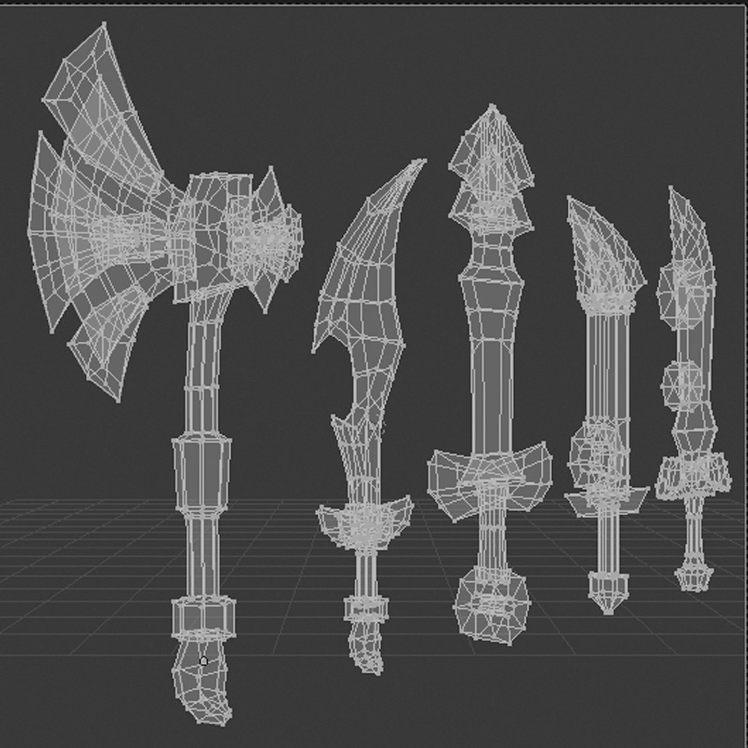 Melee weapons rpg 3D model - TurboSquid 1459257