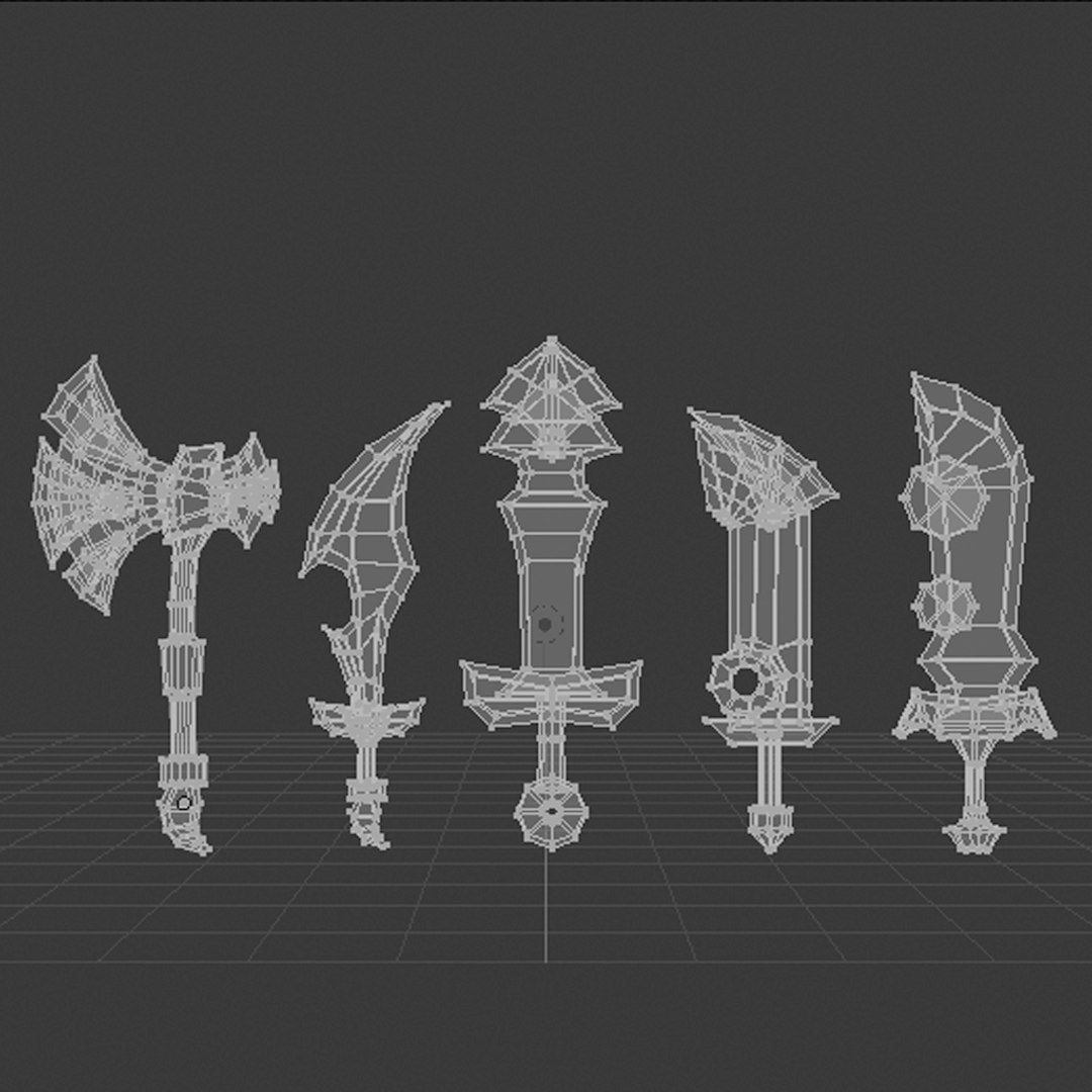 Melee weapons rpg 3D model - TurboSquid 1459257