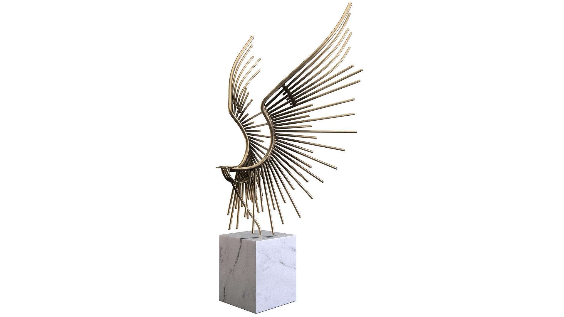 3D Abstract Bird Sculpture Model - TurboSquid 1974489