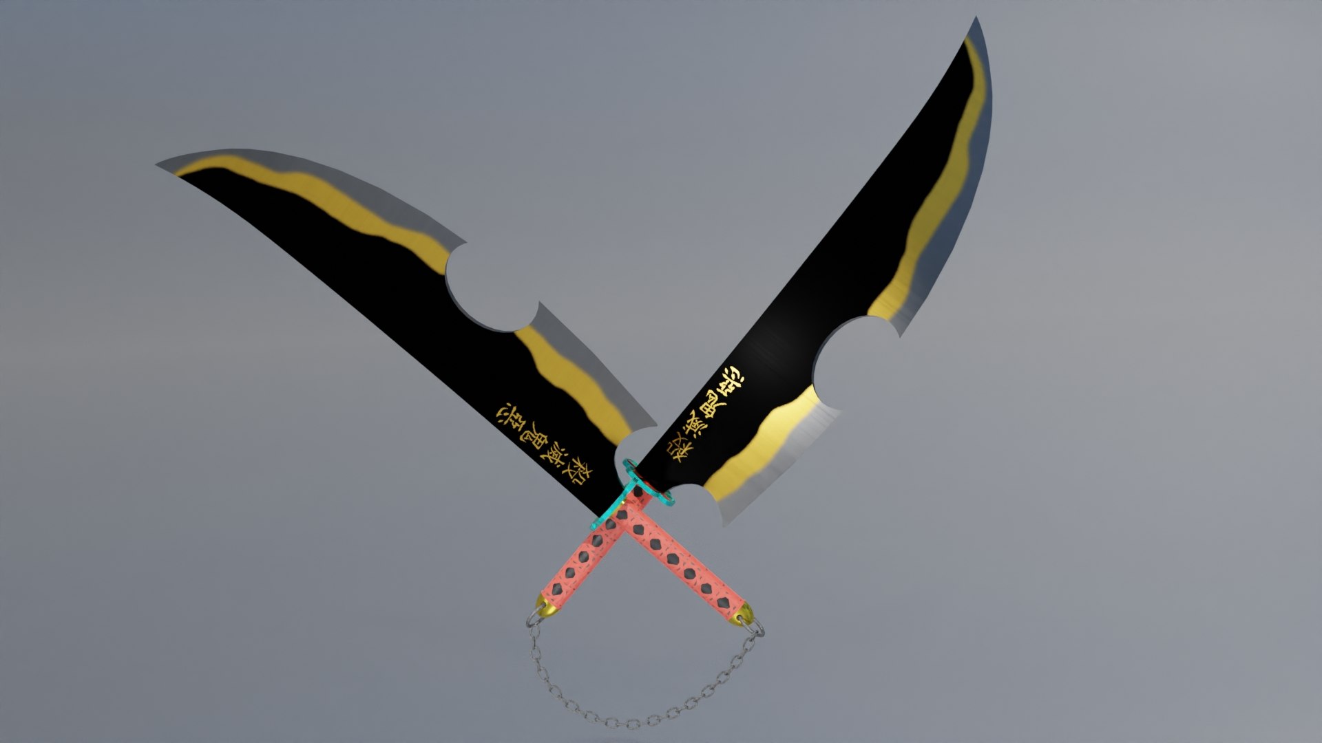 Tengen Uzui Dual Nichirin Blades Dämonentöter 3D-Modell - TurboSquid ...