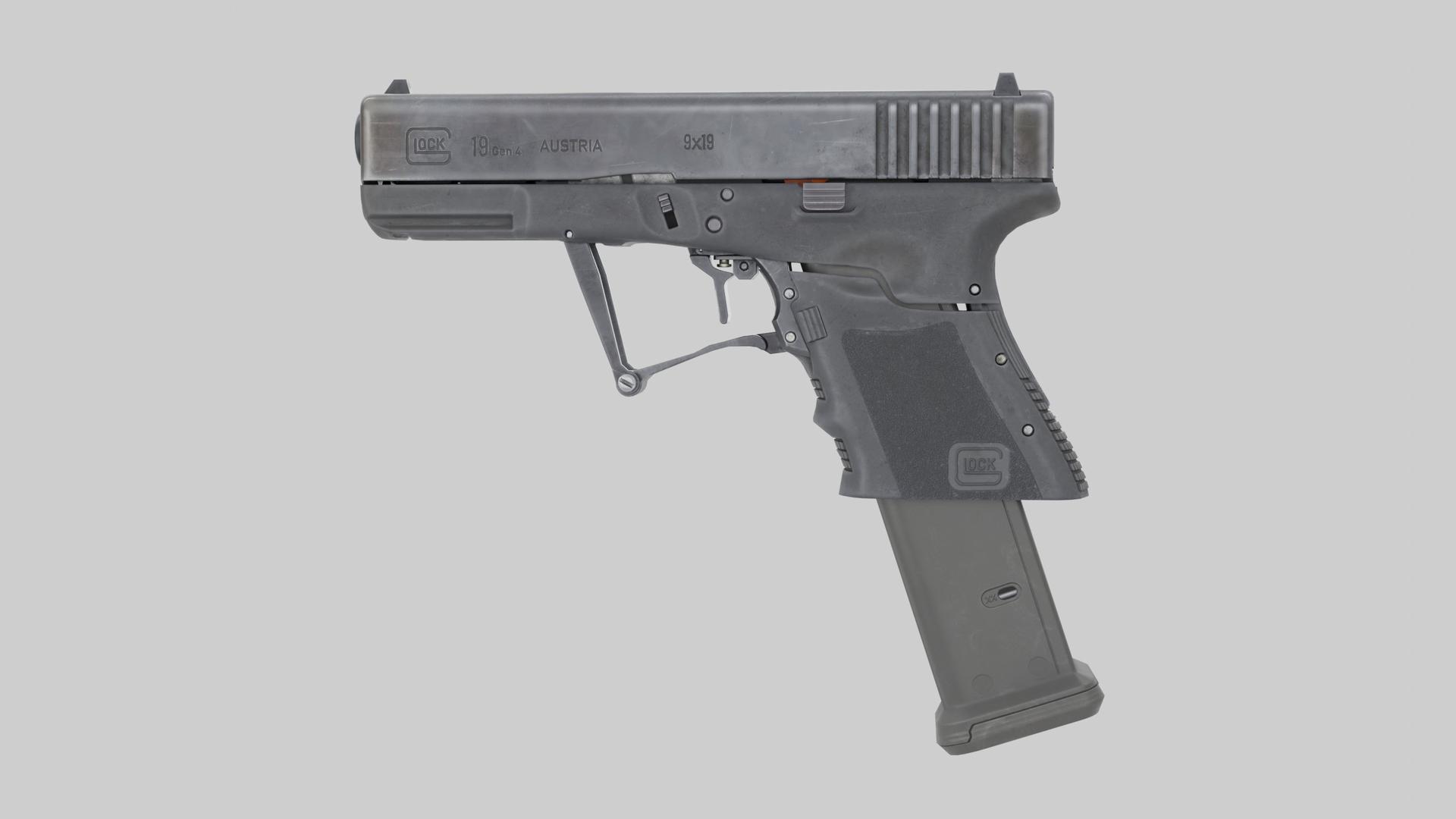 GLOCK 19 vollständig verdecktes 3D-Modell 3D-Modell - TurboSquid 1915532