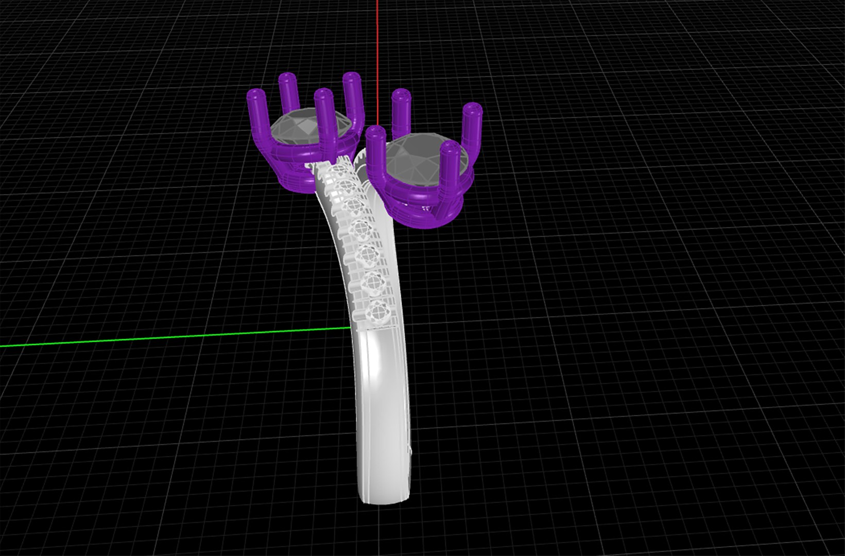 3D Diamond Contrarier Ring - TurboSquid 2228538