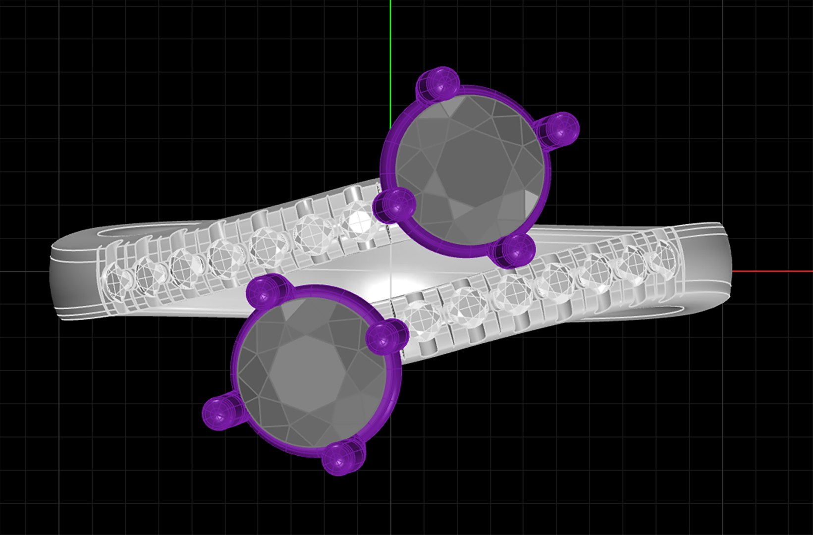 3D Diamond Contrarier Ring - TurboSquid 2228538