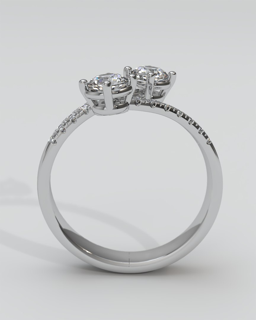 3D Diamond Contrarier Ring - TurboSquid 2228538