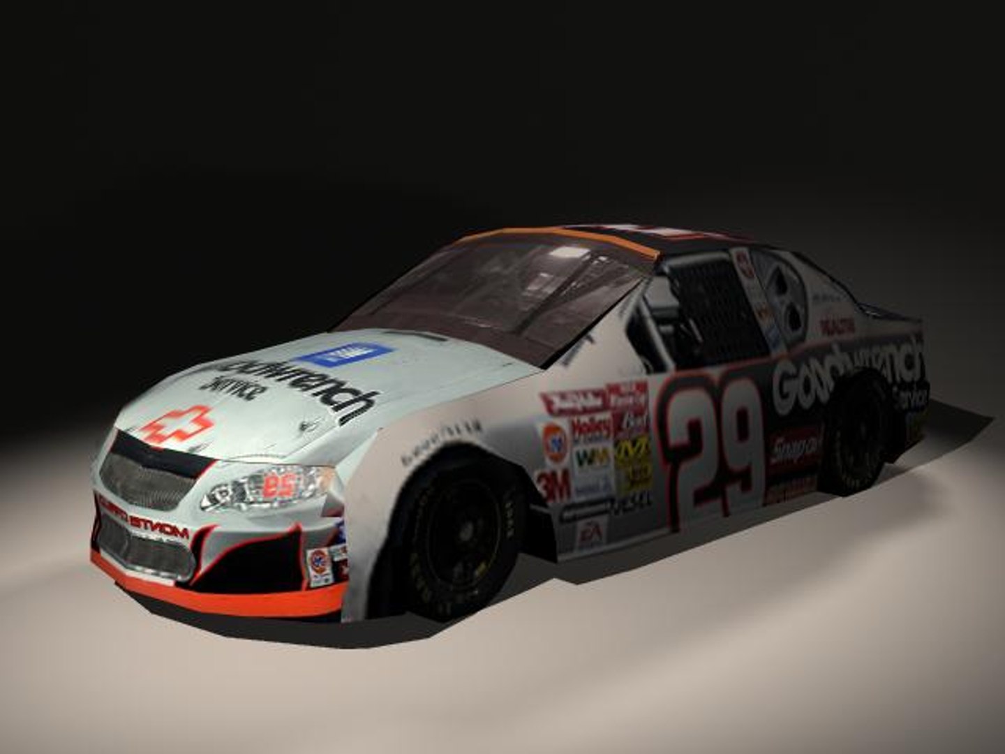Nascar Car Race 3d Model