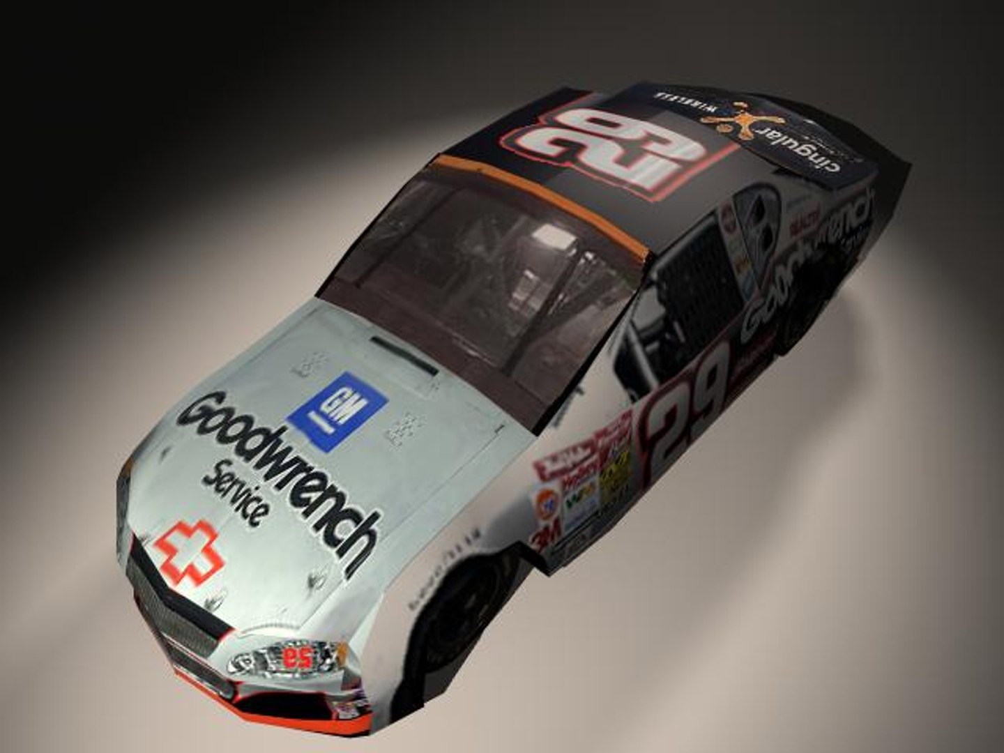 Nascar Car Race 3d Model
