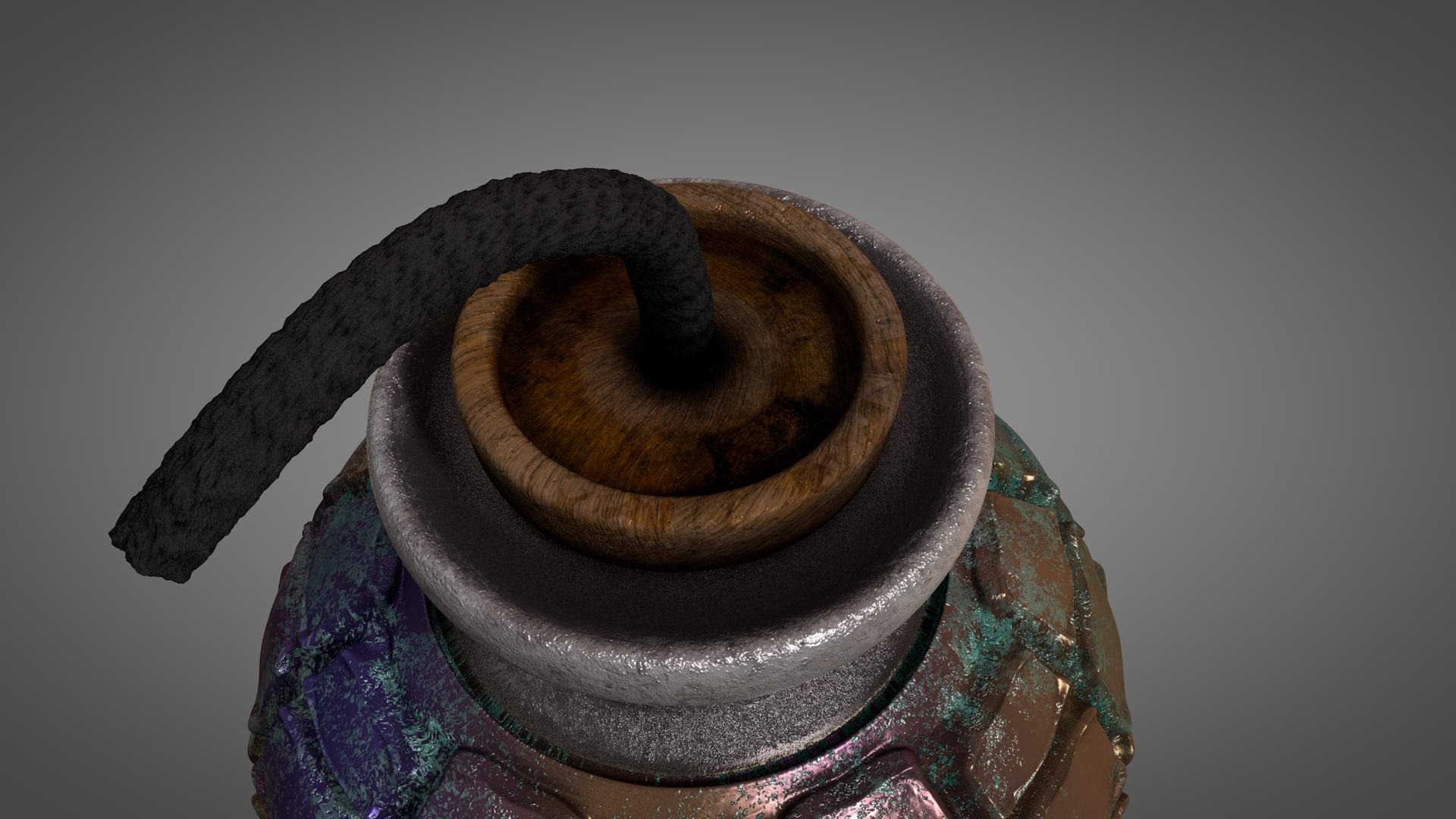 Ancient explosive 3D model - TurboSquid 1408059
