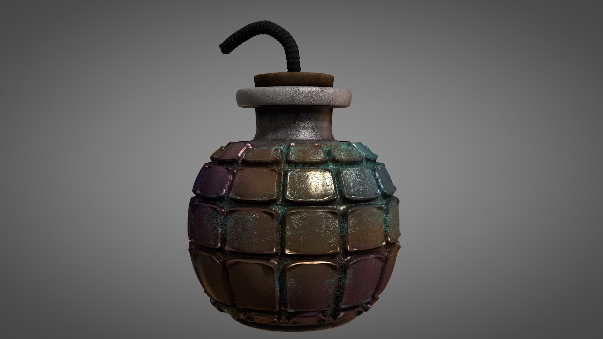 Ancient explosive 3D model - TurboSquid 1408059