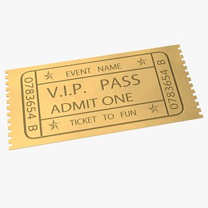 3D Ticket Models - Browse & Download Formats - TurboSquid