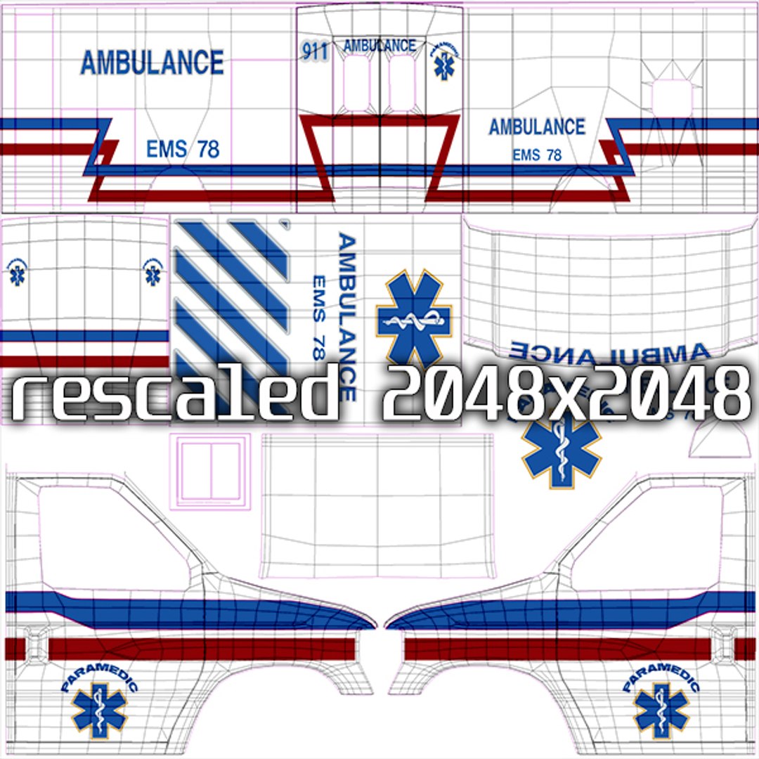 3d Model Emergency Ambulance Truck