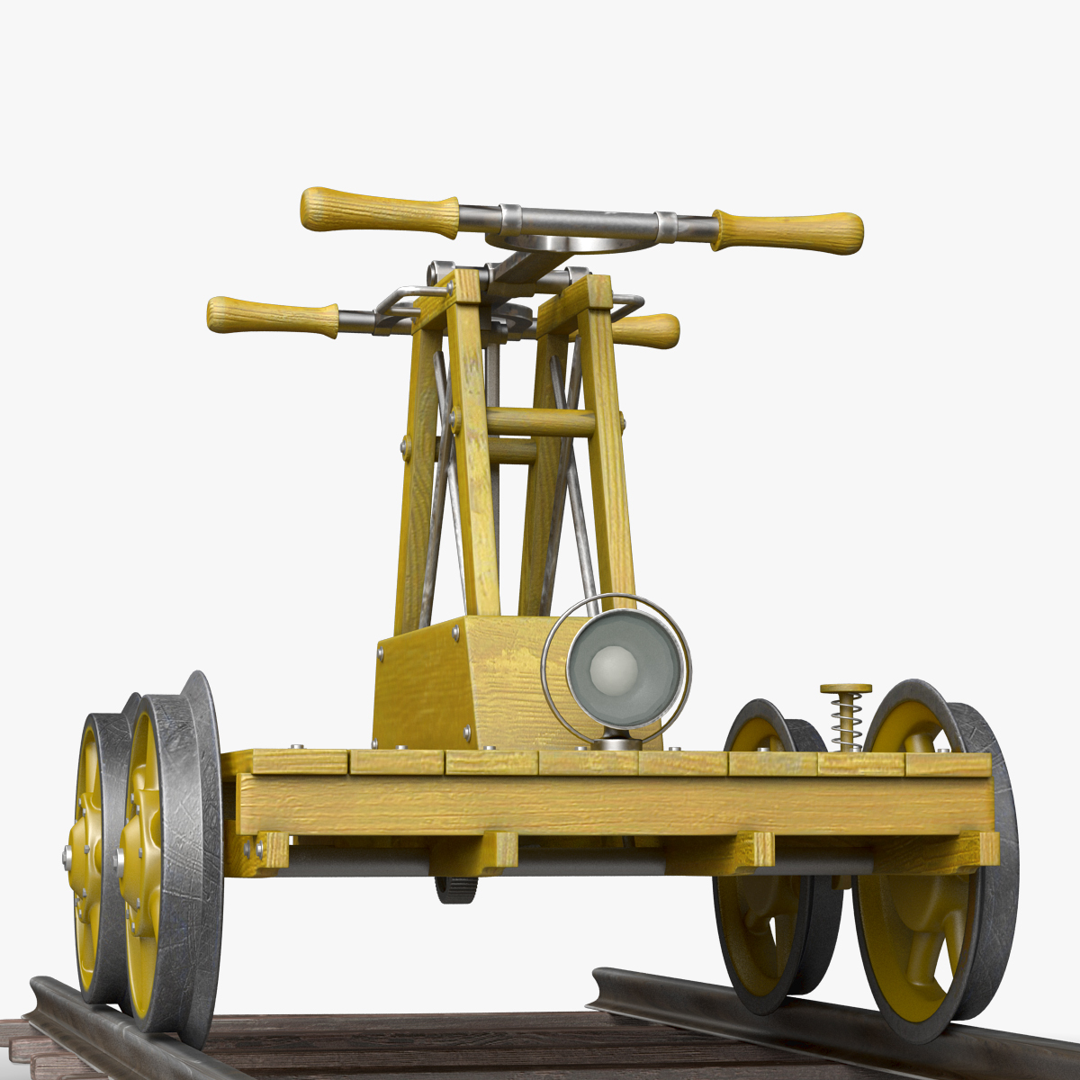3d rail handcar