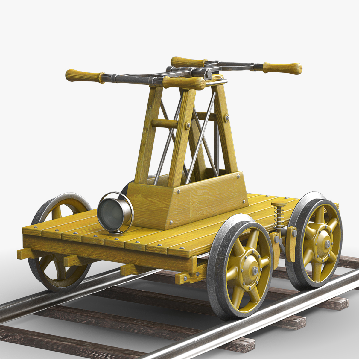 3d rail handcar