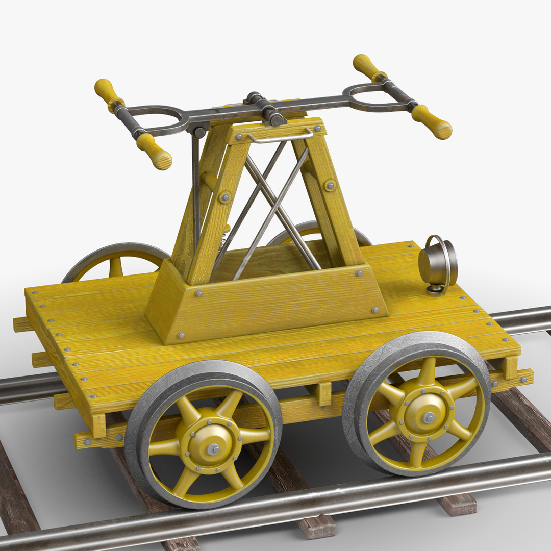 3d rail handcar