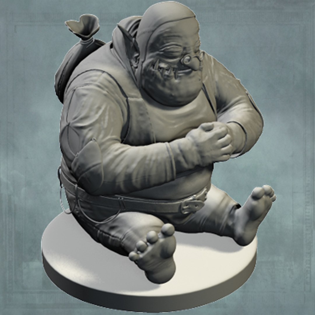 Fat Granny 3d Model