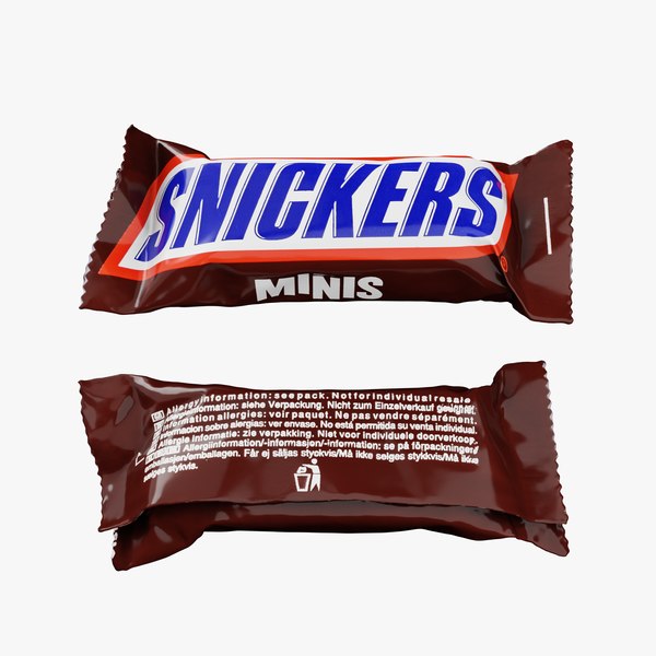 modelo 3d Barra de bocadillos de chocolate Snickers - TurboSquid 2214049