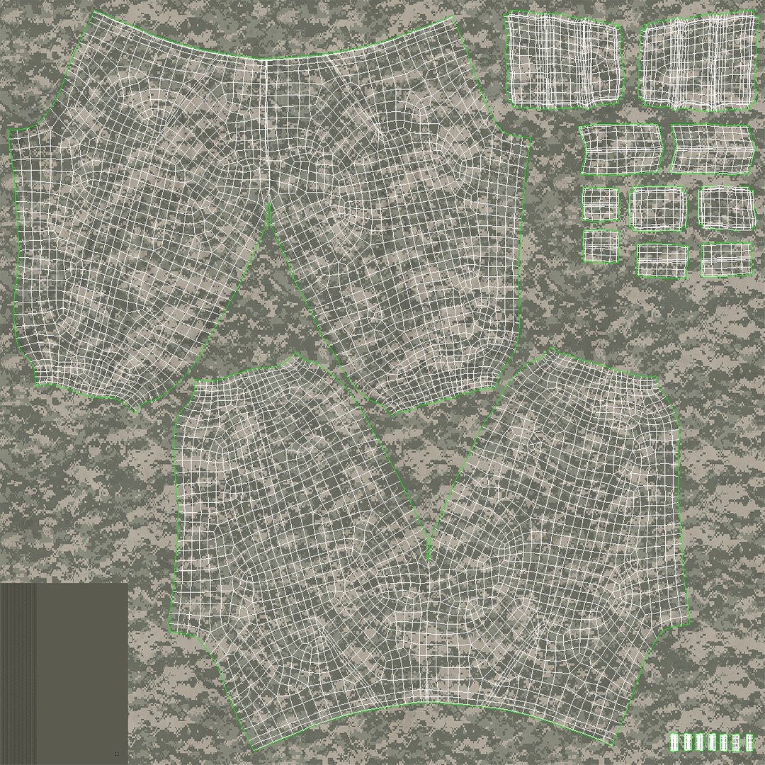 Army combat uniform model - TurboSquid 1417938