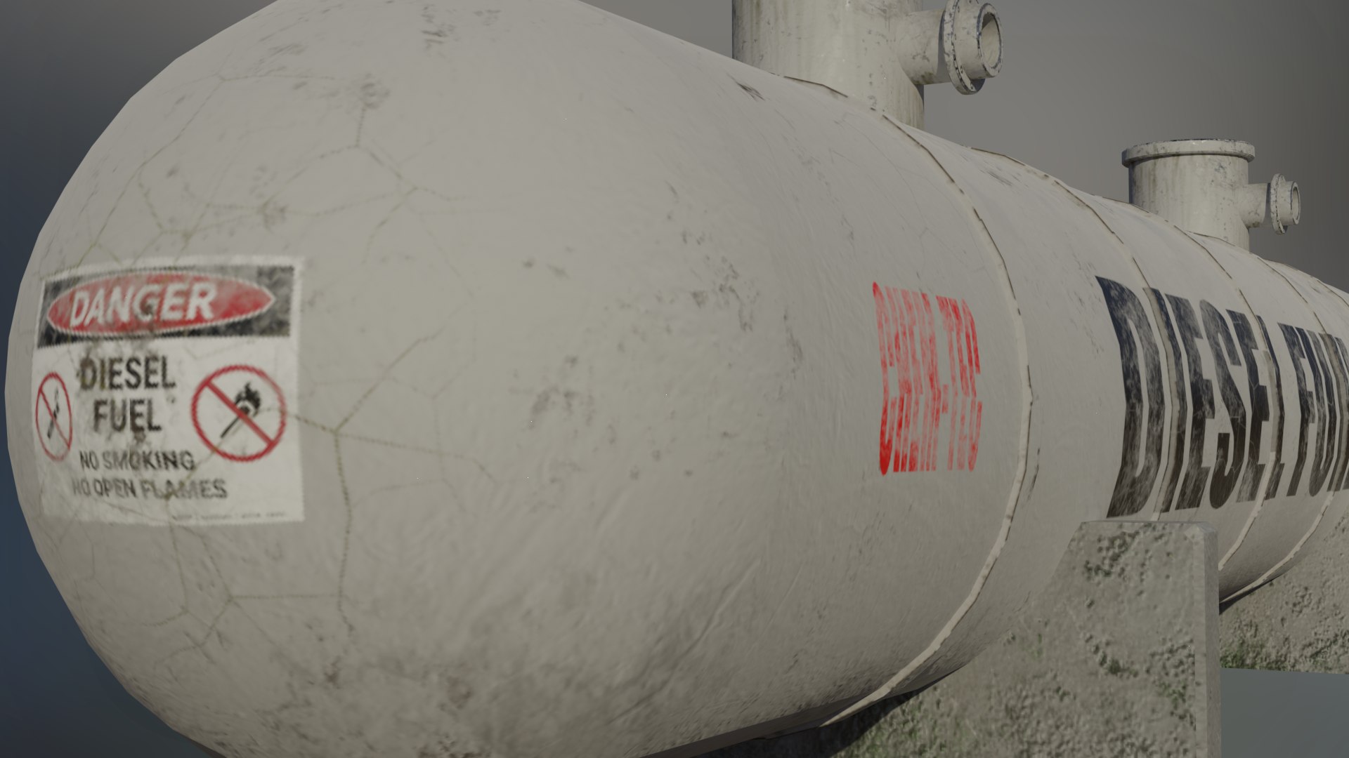 3D Industrial Diesel Fuel Storage Tank - TurboSquid 1806810