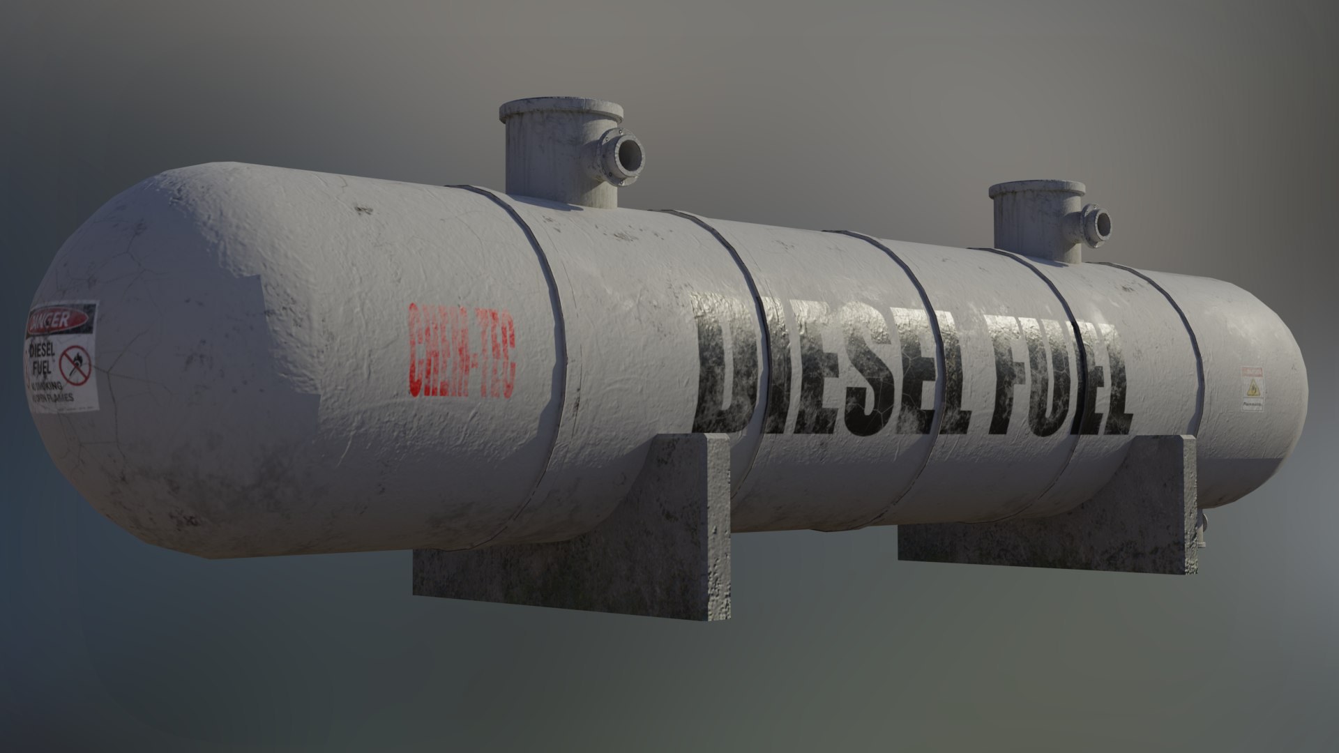 3D Industrial Diesel Fuel Storage Tank - TurboSquid 1806810