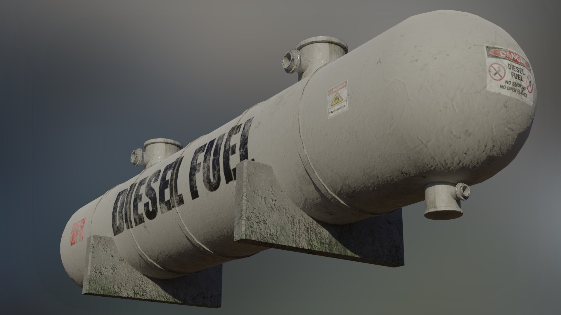 3D Industrial Diesel Fuel Storage Tank - TurboSquid 1806810