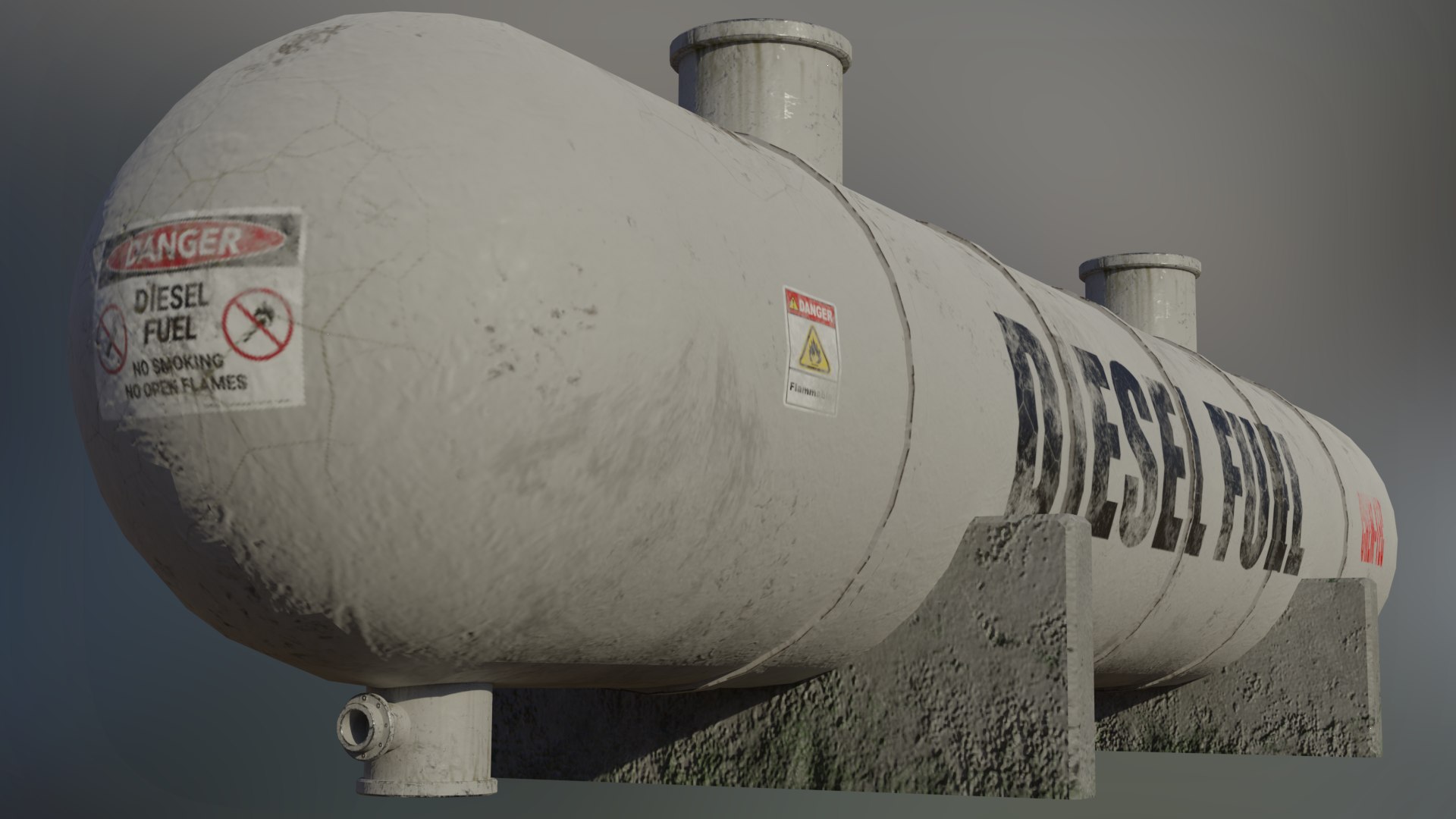 3D Industrial Diesel Fuel Storage Tank - TurboSquid 1806810