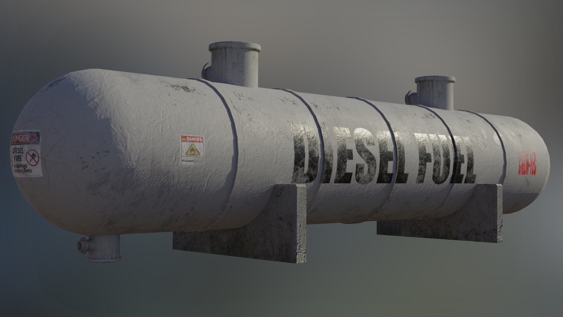 3D Industrial Diesel Fuel Storage Tank - TurboSquid 1806810