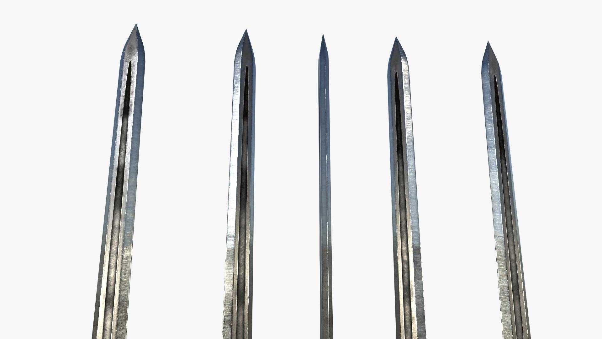 Fantasy Sword RPG European Knightly Sword Riding Double Edged ...