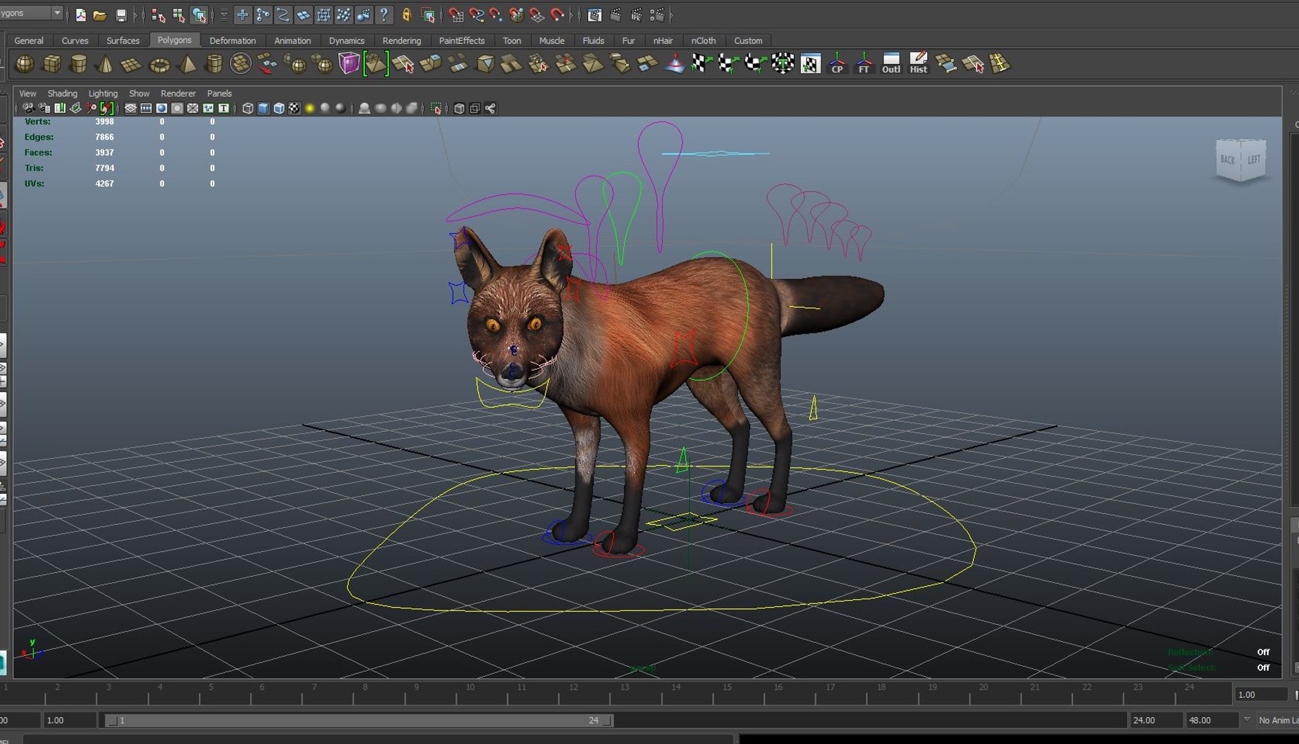 3D Fox Rigged Animation - TurboSquid 1206975