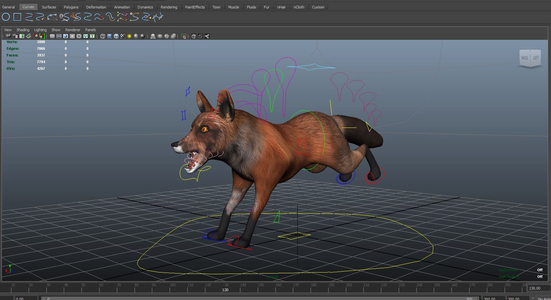 3D Fox Rigged Animation - TurboSquid 1206975