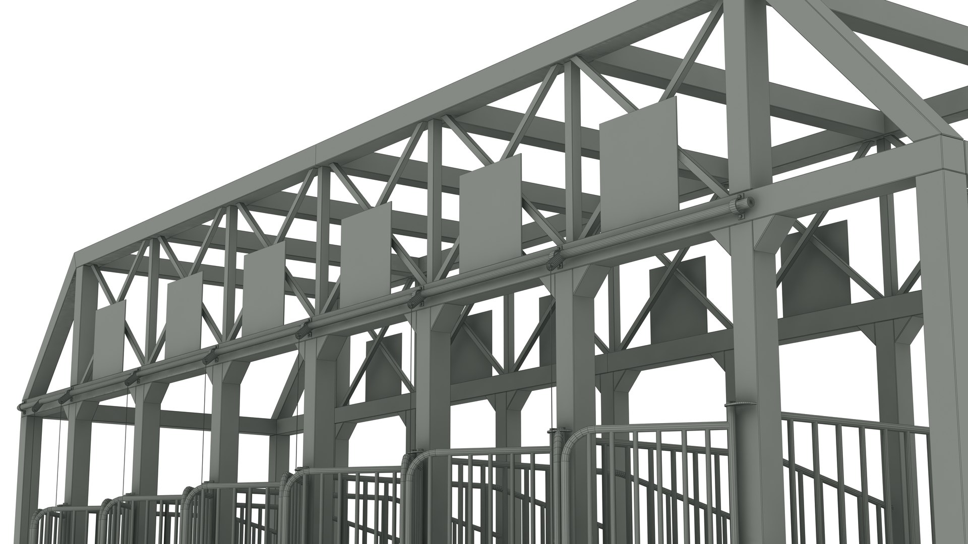 Horse Race Start Gate For 6 Horse 3D Model - TurboSquid 2229141