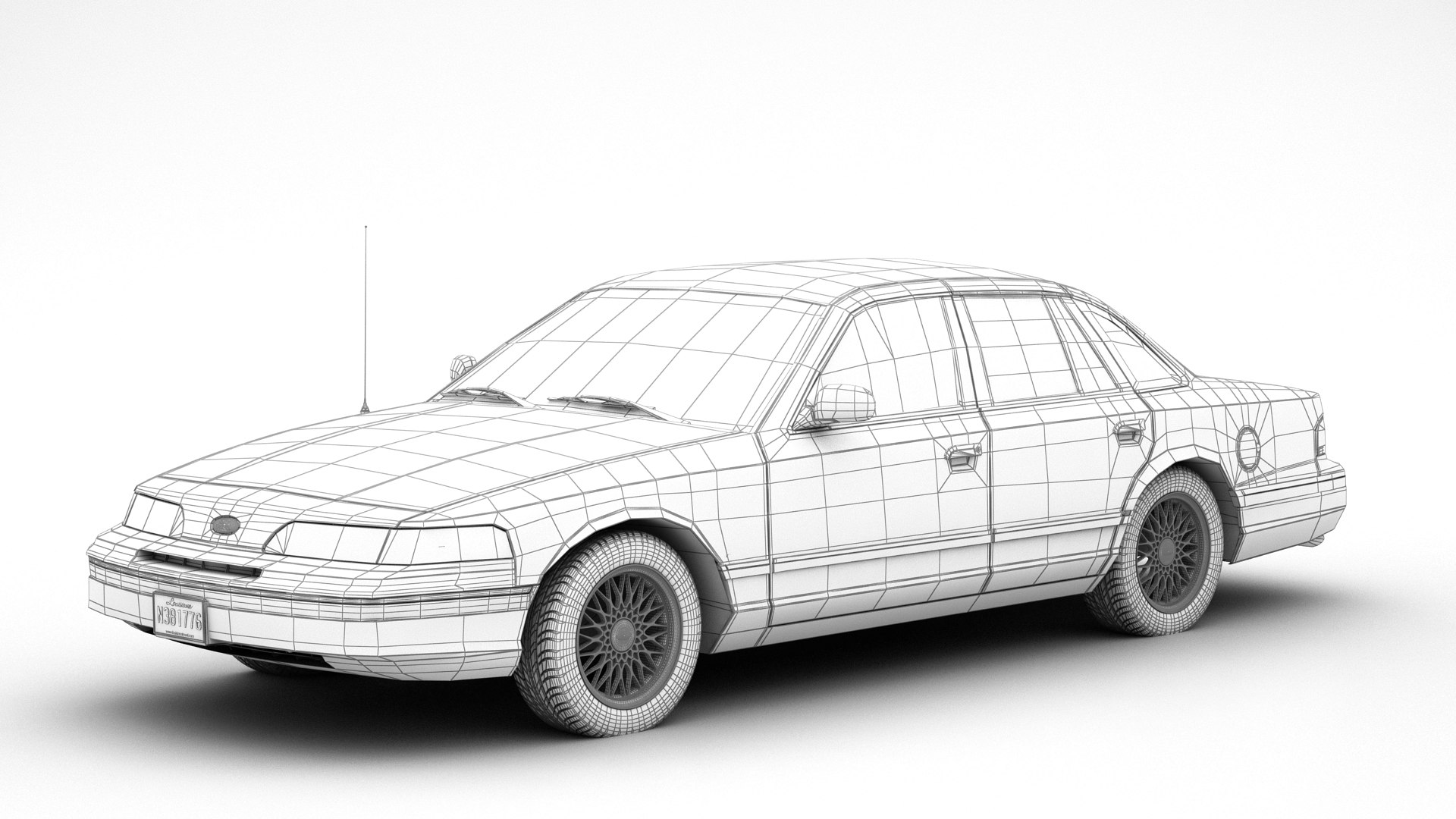 3D Ford Crown Victoria 1992 - TurboSquid 2010777