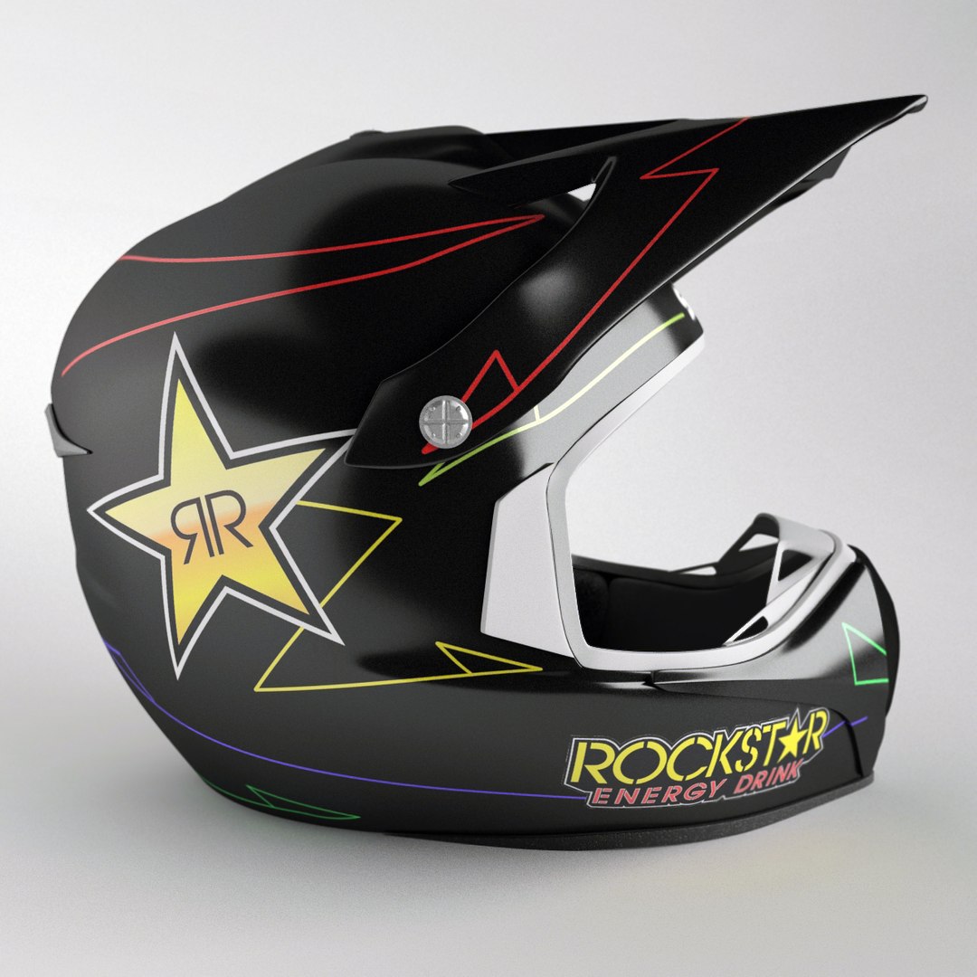 3d Model Shark Helmet Rockstar