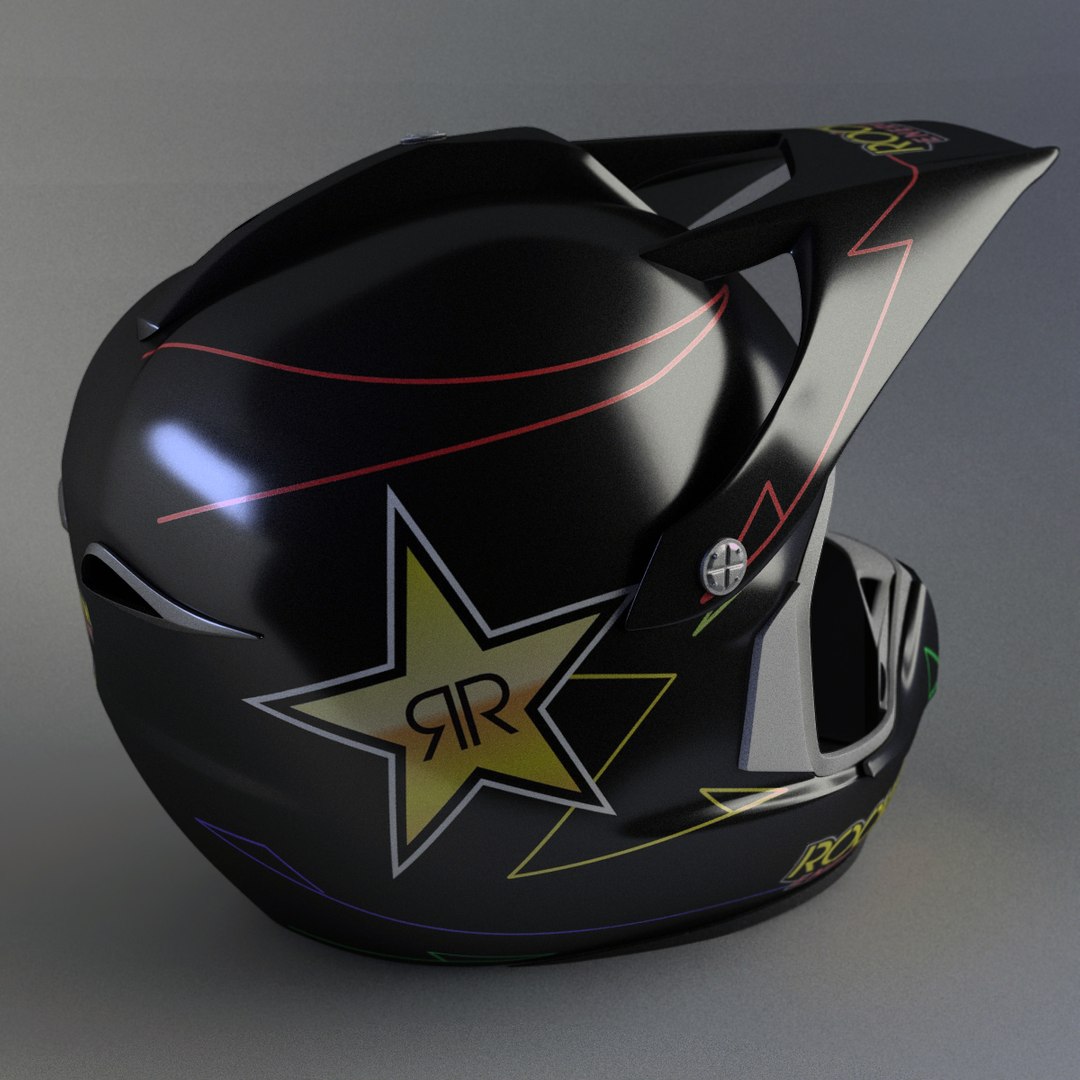 3d Model Shark Helmet Rockstar