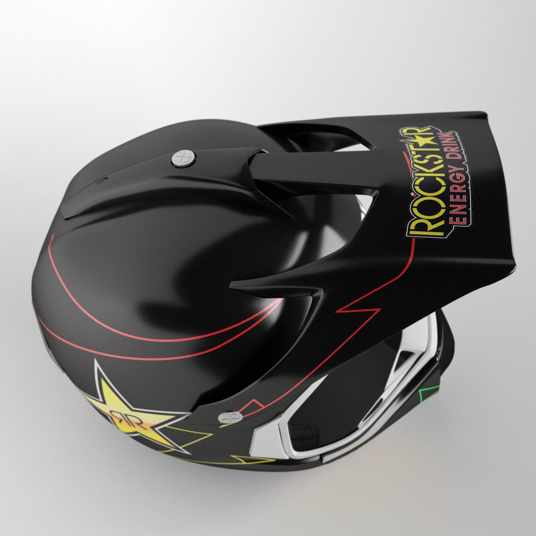 3d Model Shark Helmet Rockstar