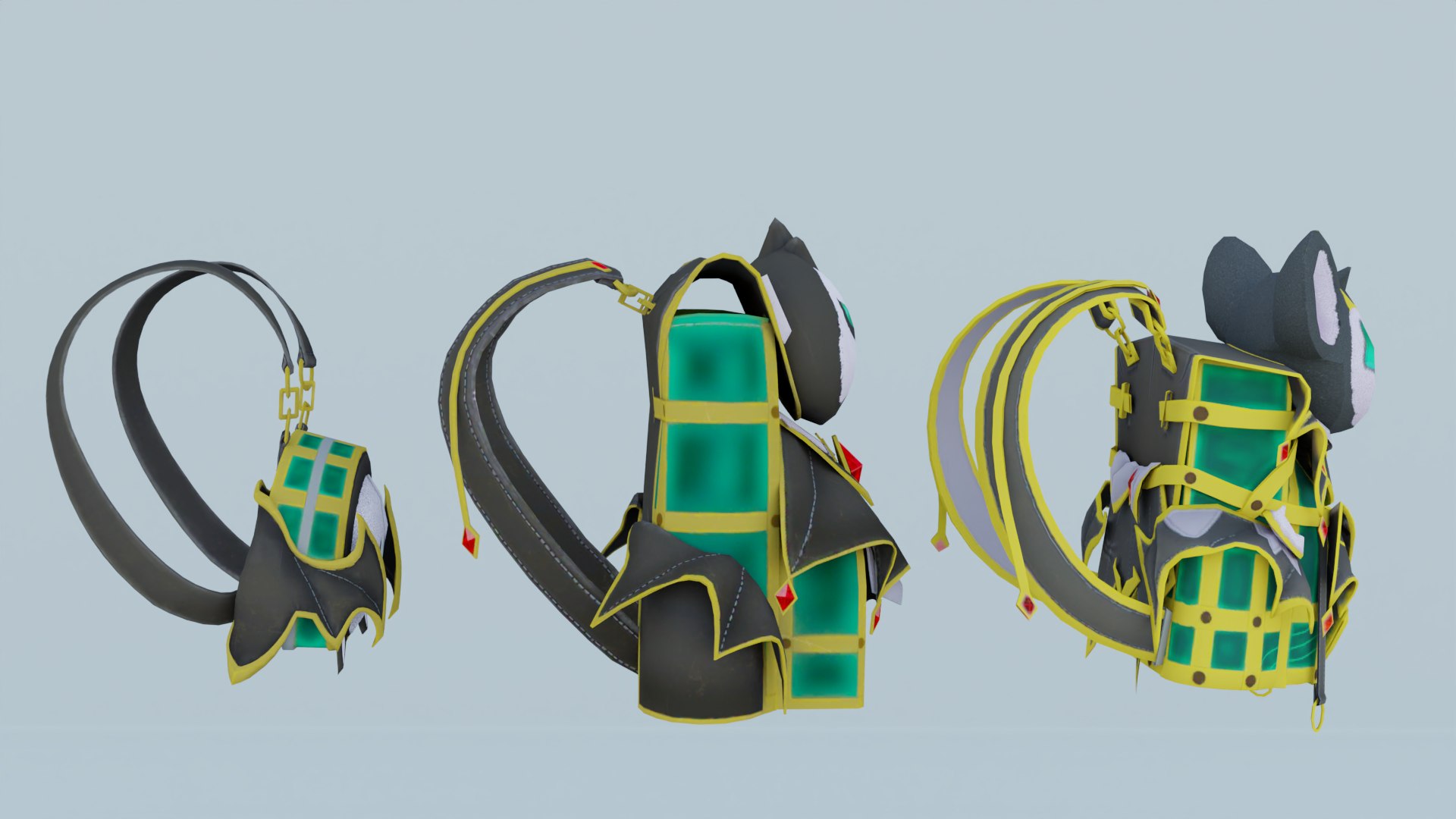 3D Model Bag 3x Sinister Ghoulie Backpack - TurboSquid 2148510