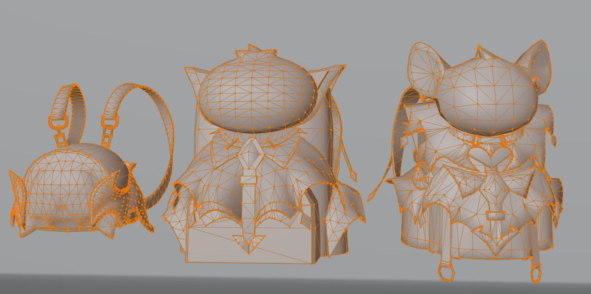 3D Model Bag 3x Sinister Ghoulie Backpack - TurboSquid 2148510