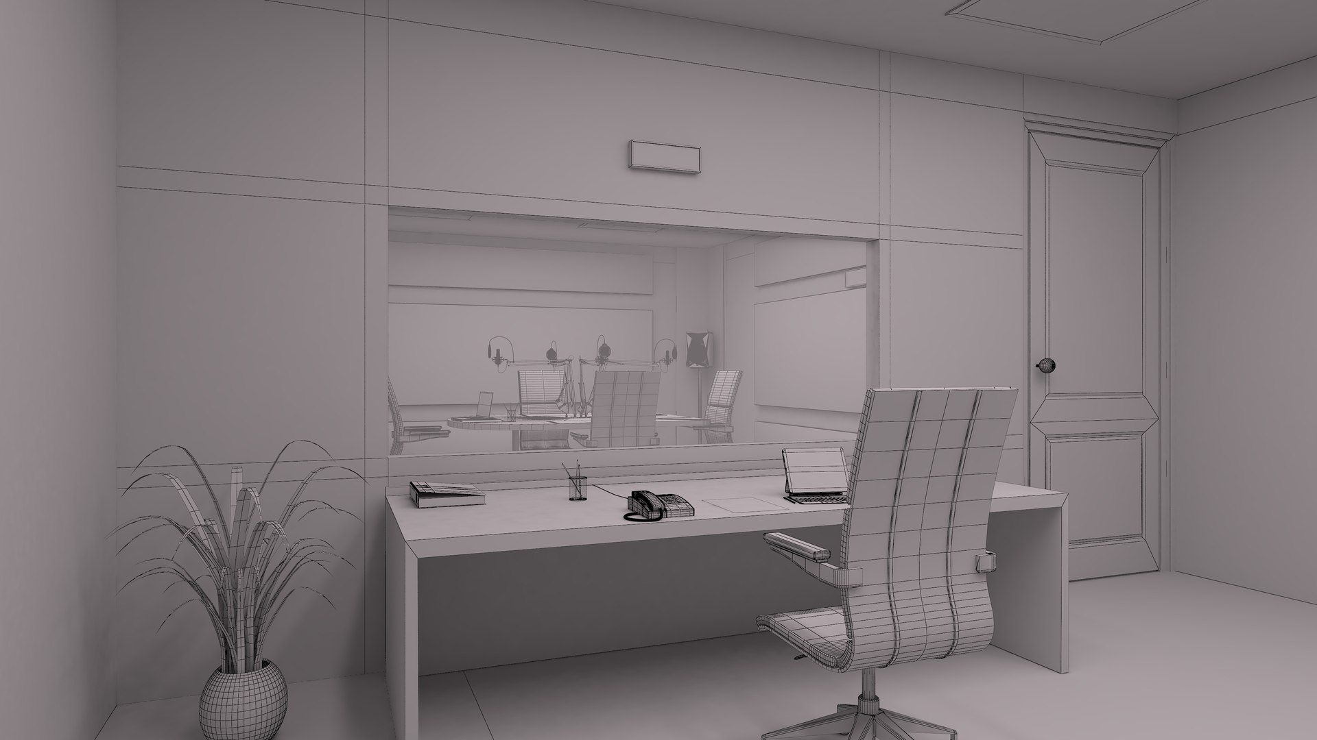 3D Podcast Studio Model - TurboSquid 2118282