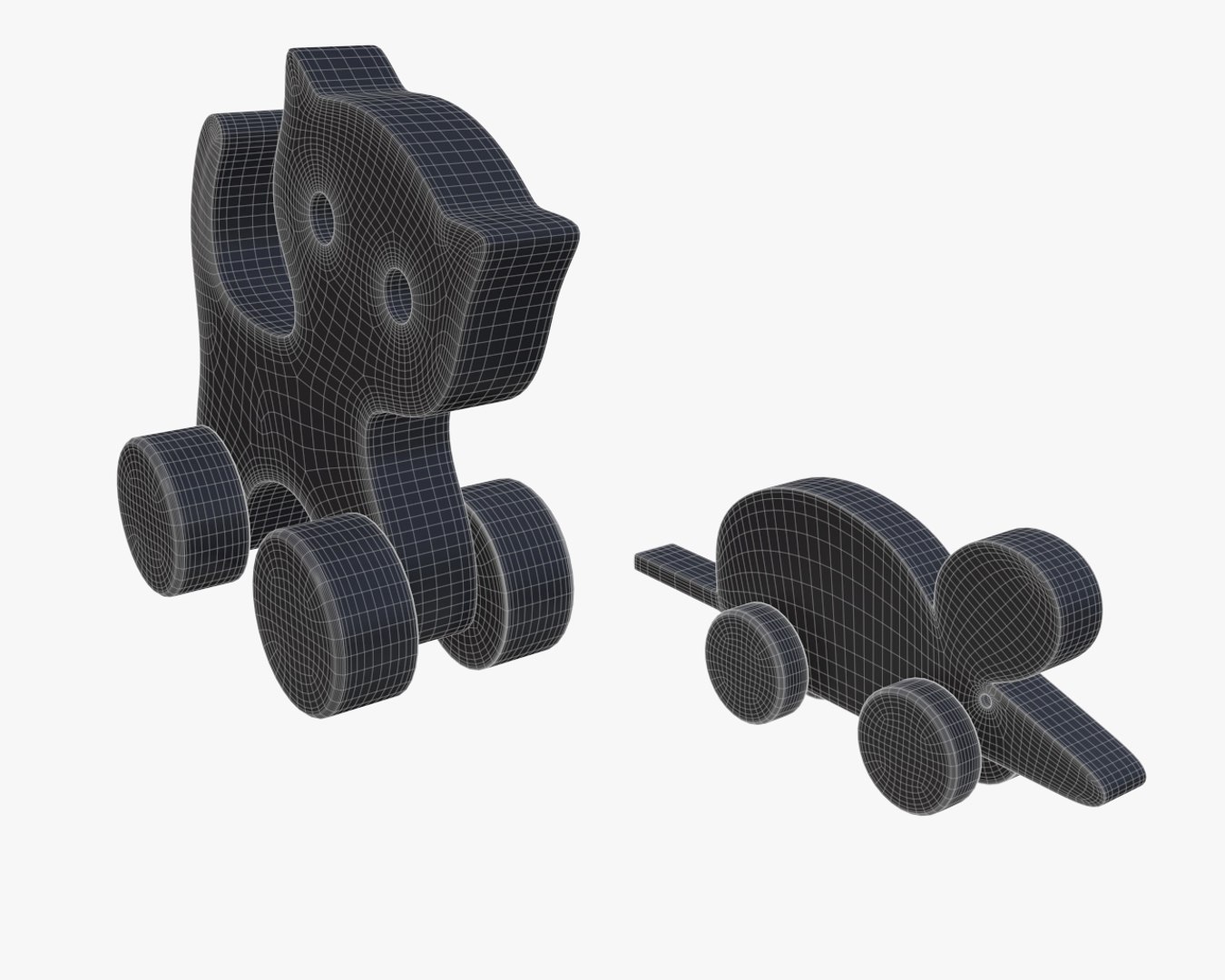 3D wooden wood cat - TurboSquid 1413542