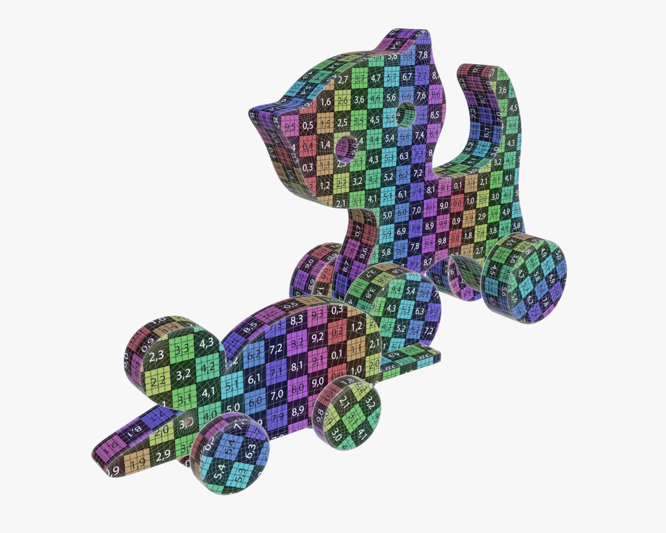 3D wooden wood cat - TurboSquid 1413542