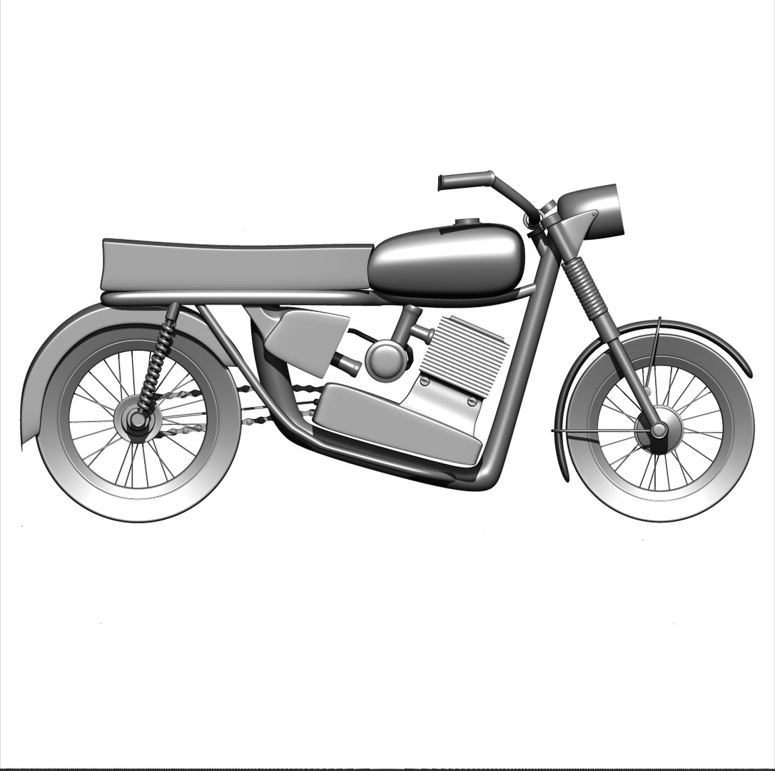 3d Toy Bike Model