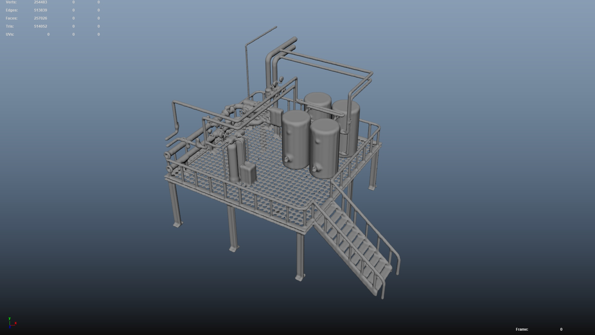 Factory Industrial Kitbash 3D model - TurboSquid 1922594