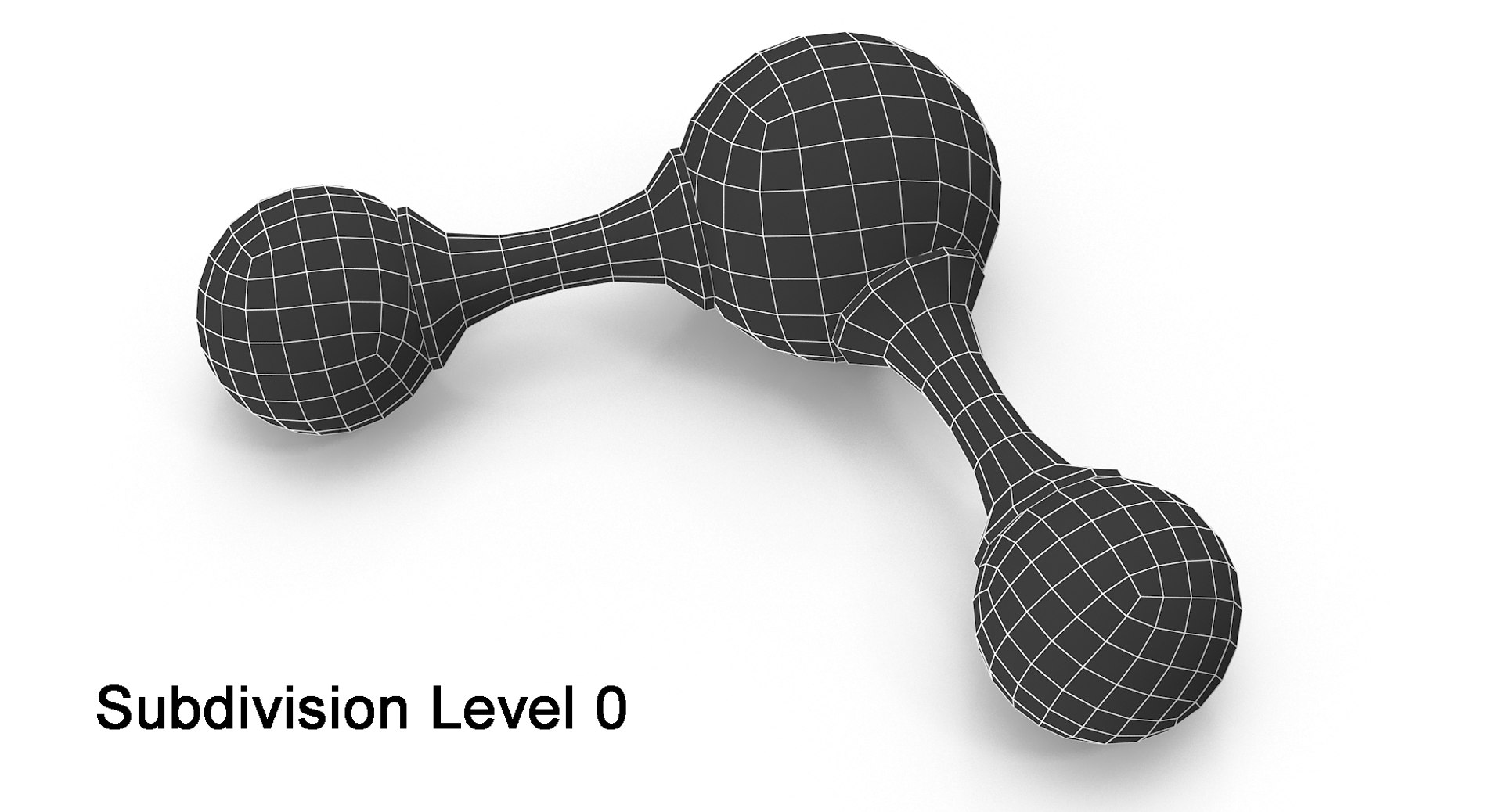 Water molecular 3D model - TurboSquid 1270212