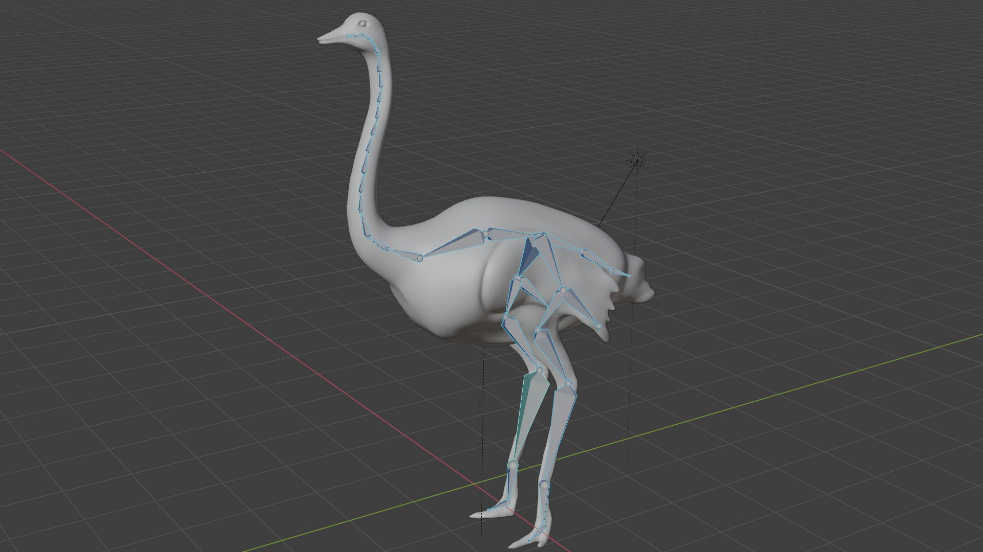 Ostrich Rigged 3D Model - TurboSquid 1661442