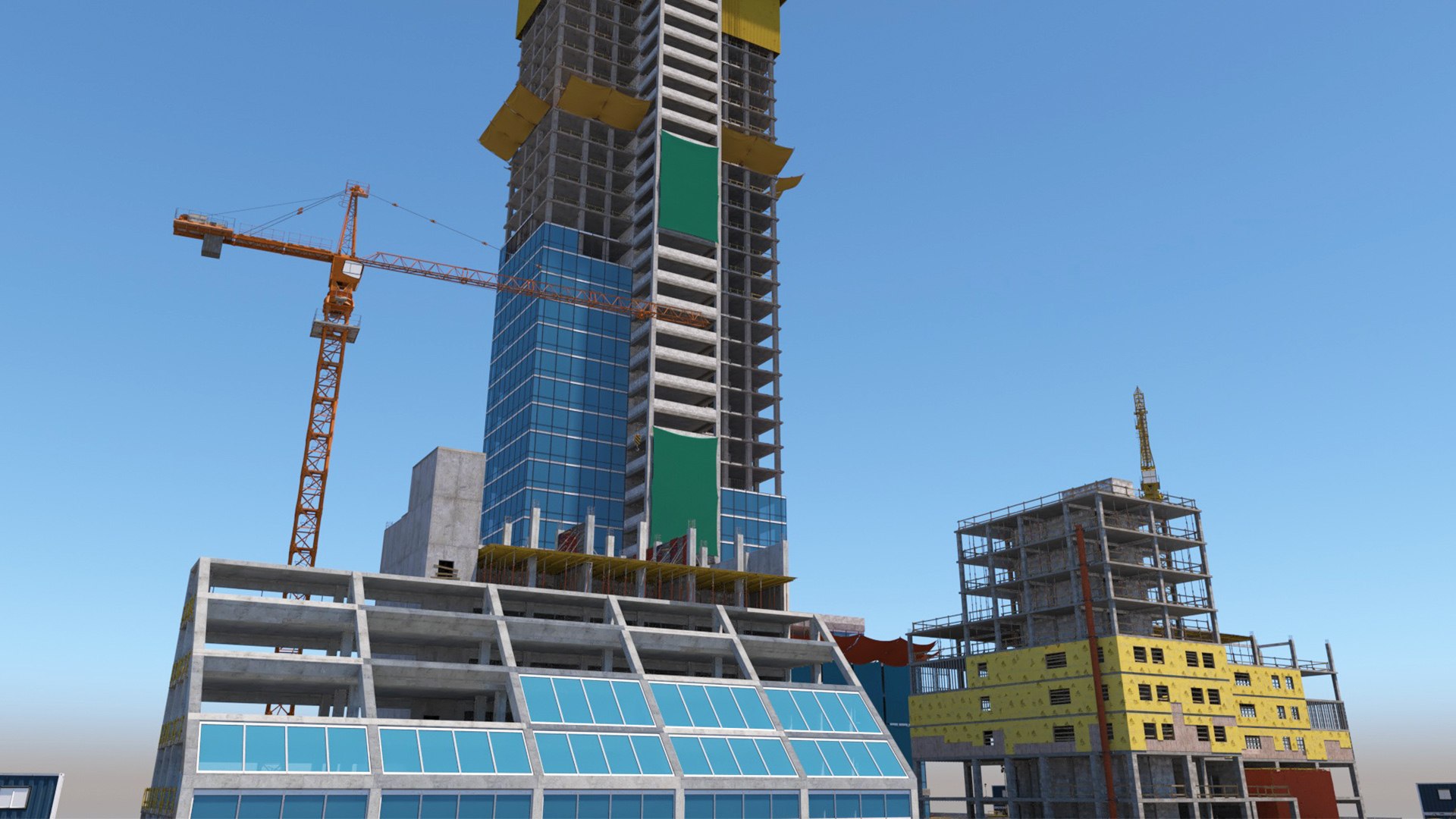 3D Underconstruction Building - TurboSquid 2257002