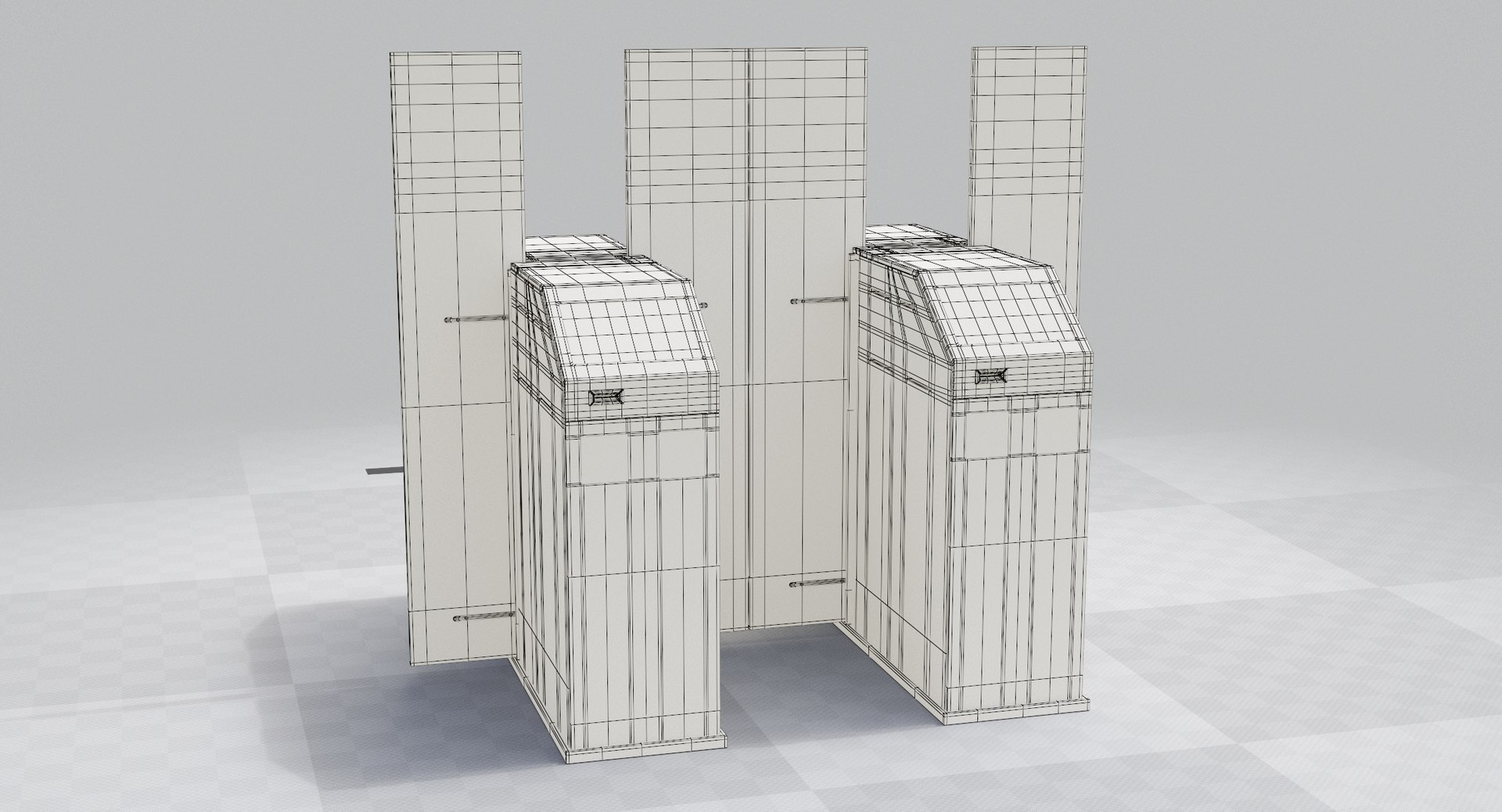 3D Subway Gate Model - TurboSquid 1480883