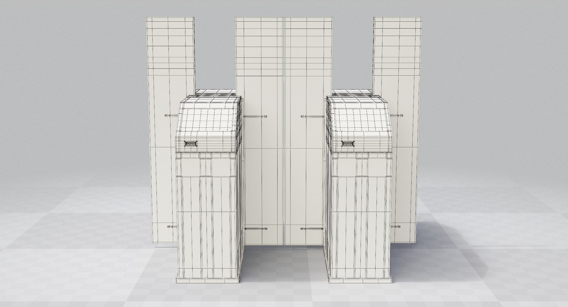 3D Subway Gate Model - TurboSquid 1480883