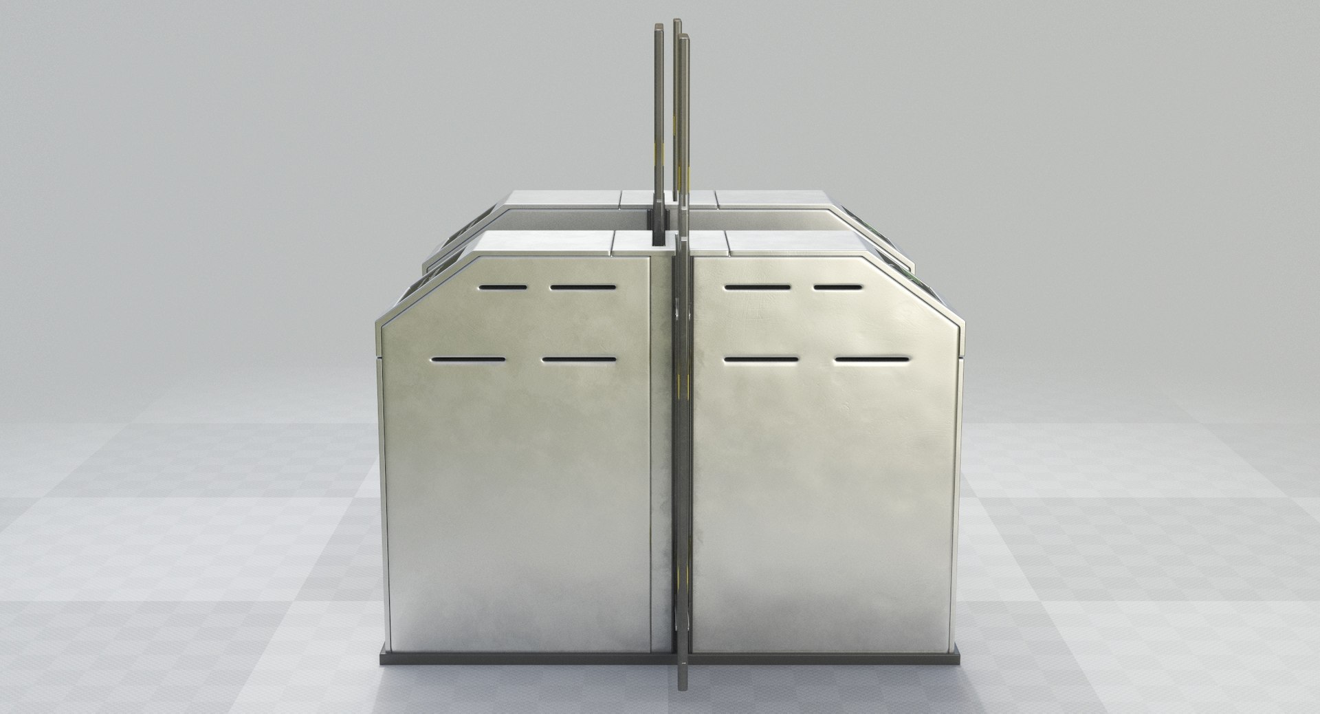 3D Subway Gate Model - TurboSquid 1480883