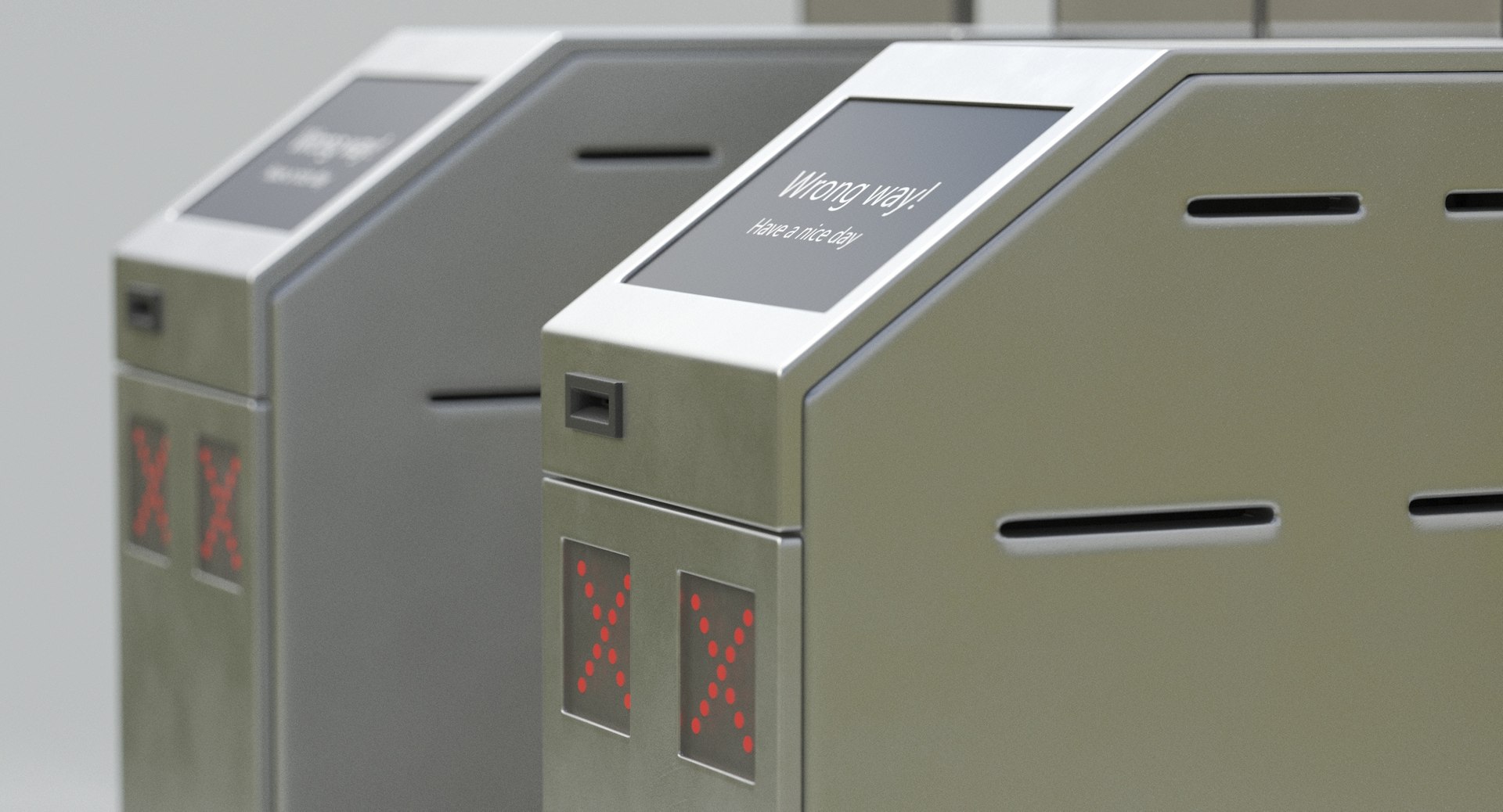 3D Subway Gate Model - TurboSquid 1480883