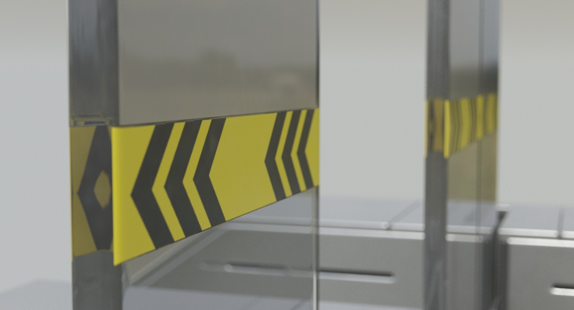 3D Subway Gate Model - TurboSquid 1480883